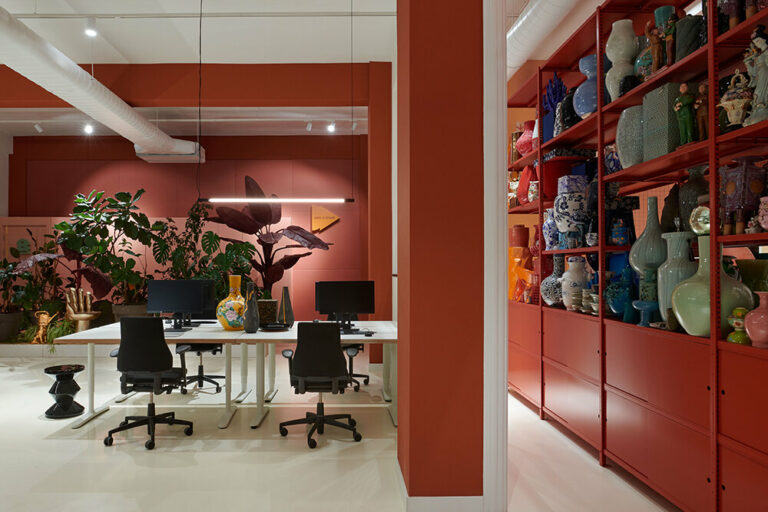 POLSPOTTEN's amsterdam space recreates heritage designs amid terracotta ...