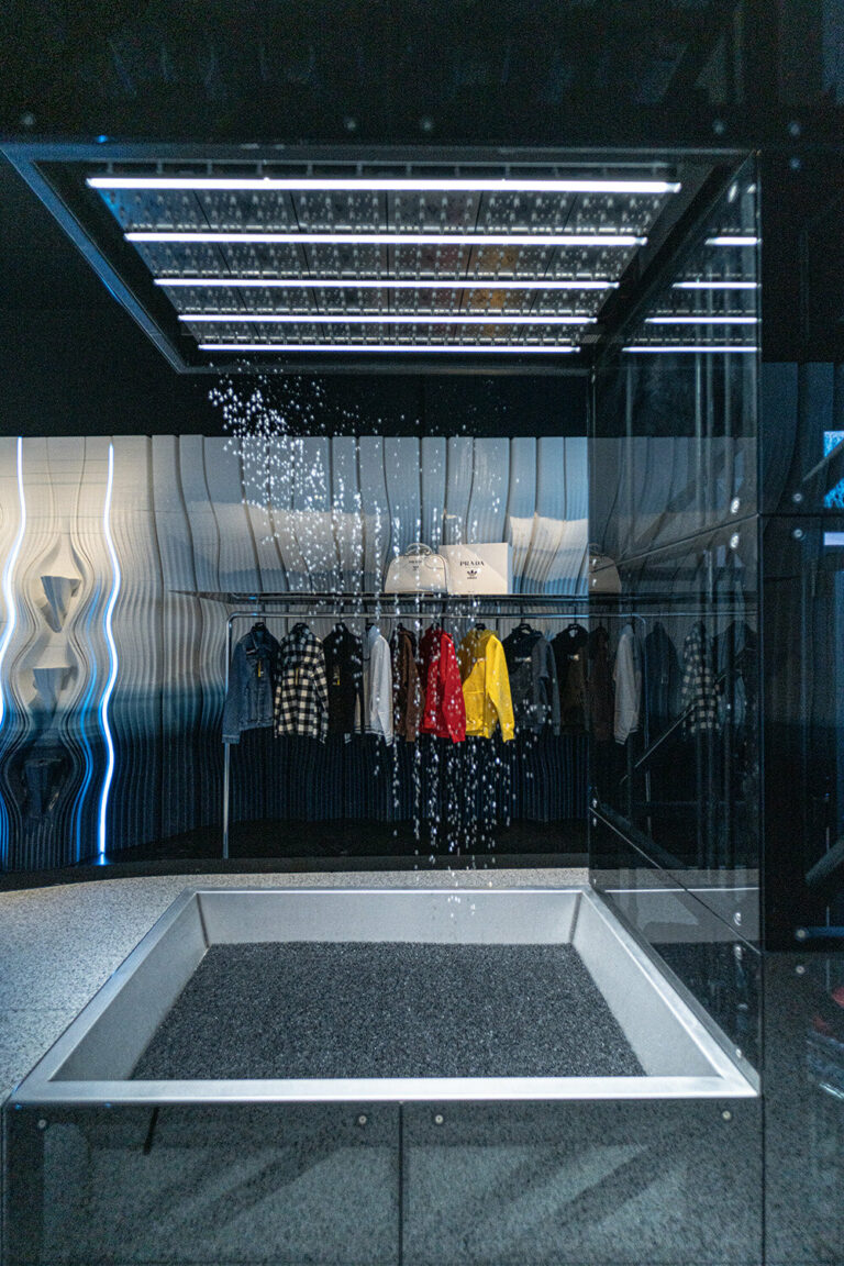 riyadh's presentedby store immerses you in digital waterfalls
