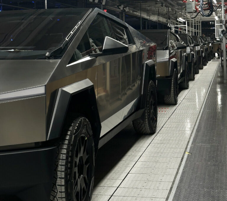 real-life tesla cybertruck is finally here along with three models and ...