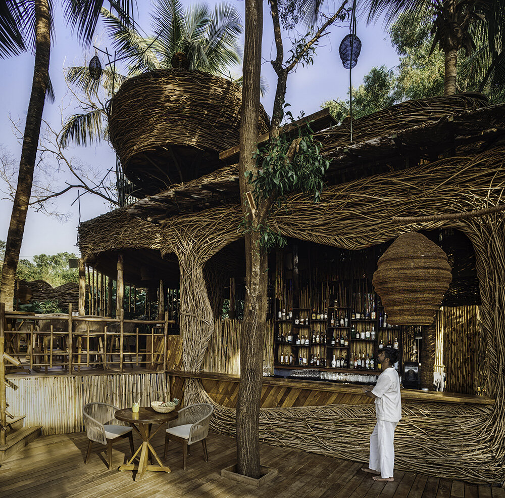 OTHERWORLDS' como agua resto-bar unfolds like a huge bird's nest in the indian forest - Zarkon ...