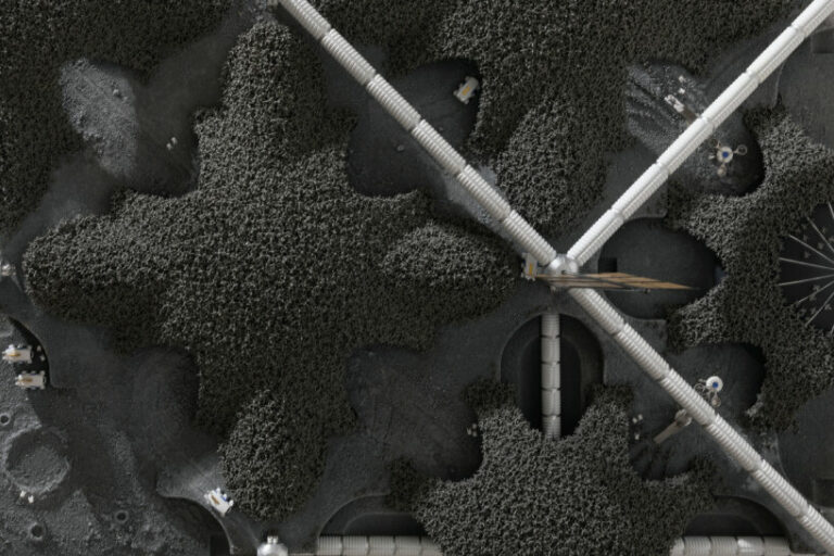 HASSELL's modular moon habitat for EU space agency uses 3D printed ...