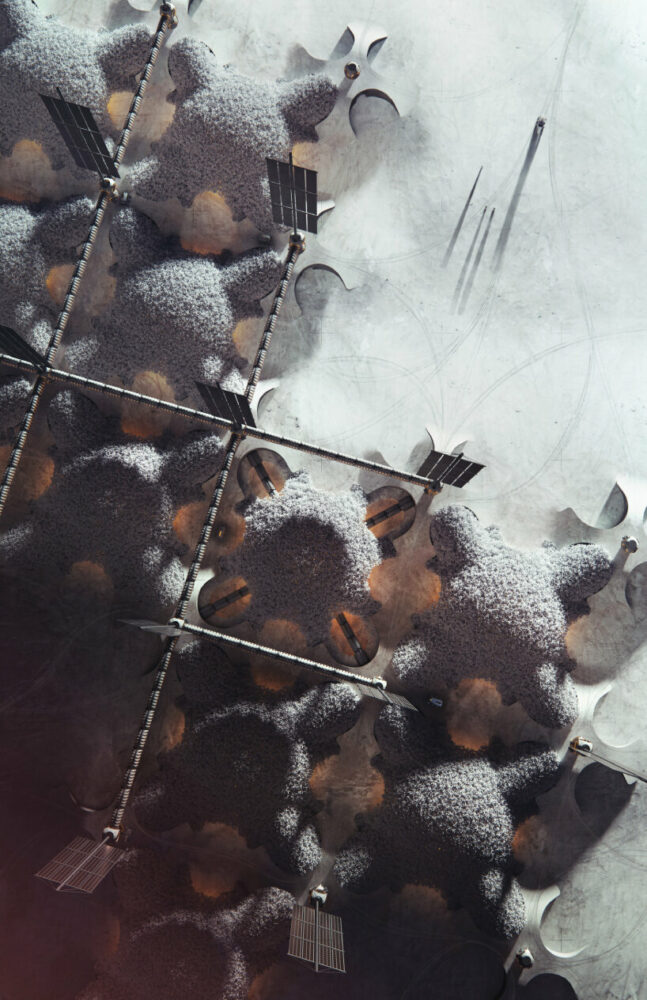 HASSELL's modular moon habitat for EU space agency uses 3D printed ...