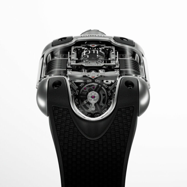 hublot's new titanium watch, MP-10 tourbillon weight energy system
