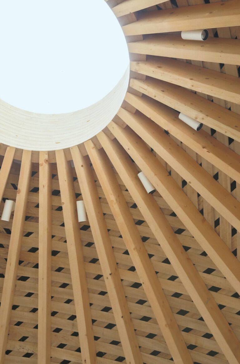 l'atelier senzu builds carousel-inspired rammed earth pavilion for ...