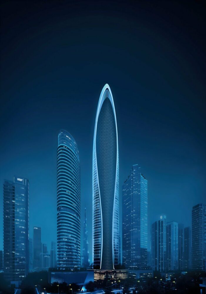 mercedes-benz unveils its first architectural landmark in dubai