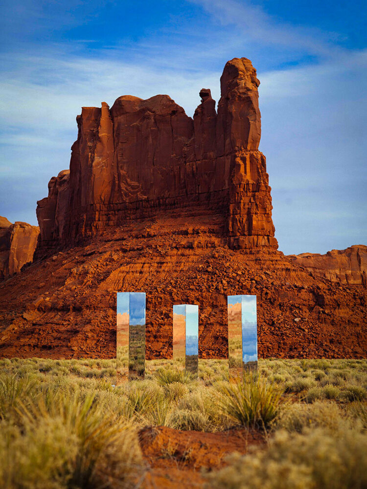 mirror monoliths reflect arizona natural parks in owen brown's award ...