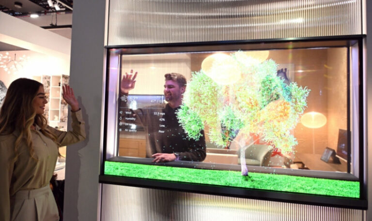 from LG to samsung, transparent LED displays that project films on ...