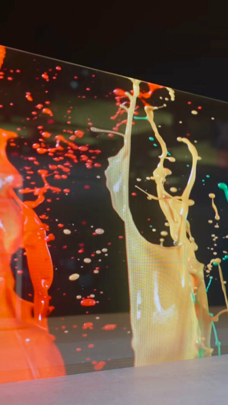 from LG to samsung, transparent LED displays that project films on ...