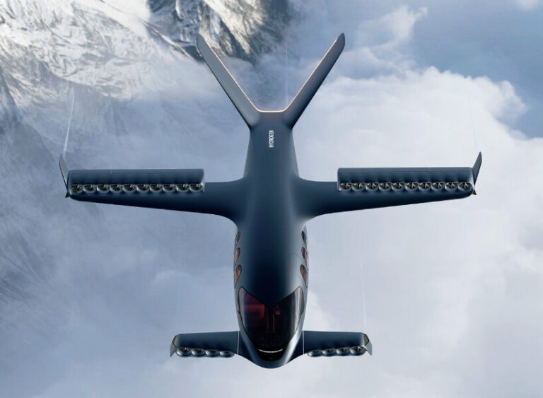 co-designed by BMW's designworks, sirius jet's hydrogen VTOL aircraft ...