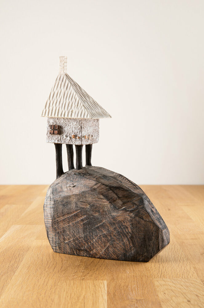 how japanese woodcarver yukihiro akama sculpts his tiny houses