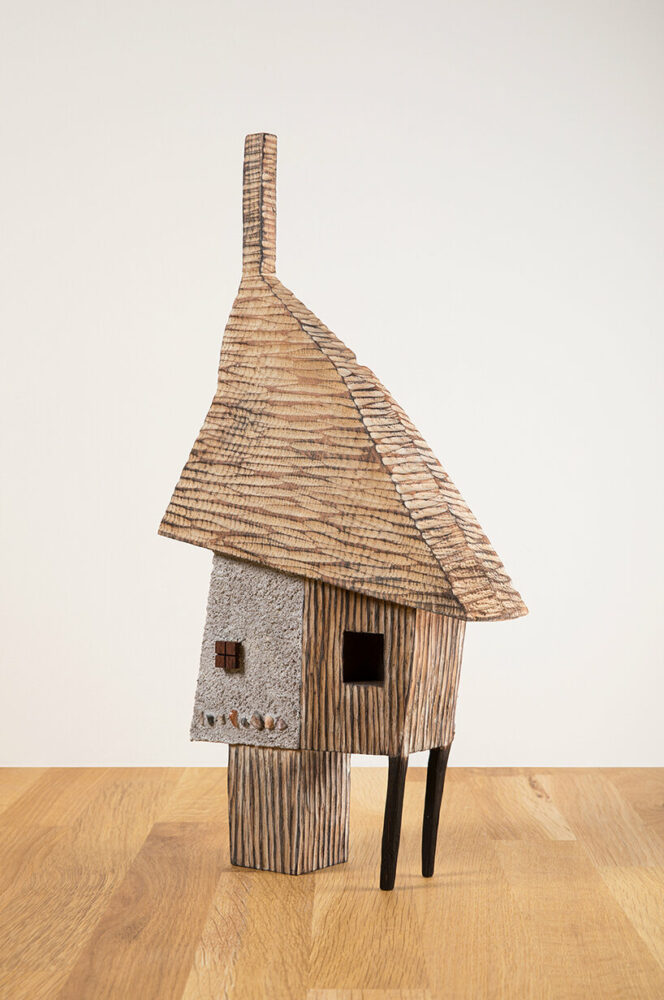 how japanese woodcarver yukihiro akama sculpts his tiny houses