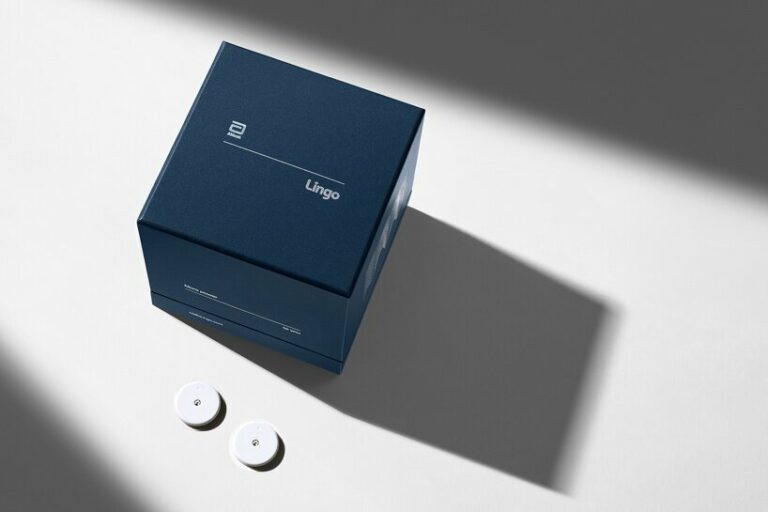 lingo app-sensor system by abbott tracks glucose spikes and dips