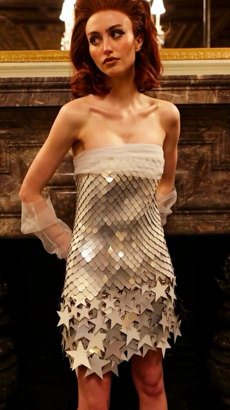 adobe’s first completed interactive dress debuts at christian cowan’s runway in new york