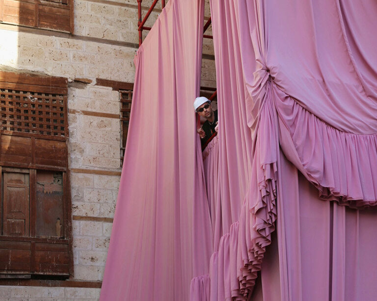 andrés reisinger's billowing public art takes over ancient jeddah