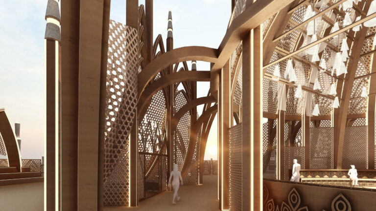 burning man welcomes 2024 temple inspired by neo-gothic, art deco and ...