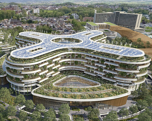 vincent callebaut's residential tower inspired by DNA forms vertical ...