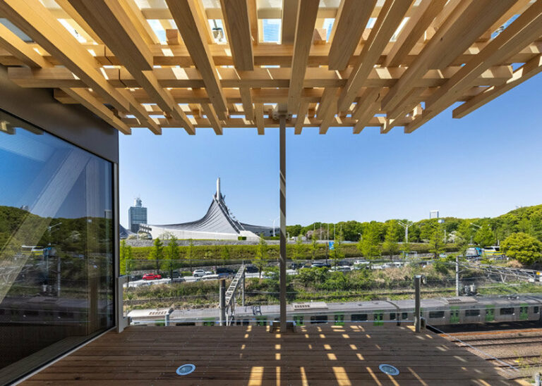 kengo kuma's intricate timber structure is an aromatherapy diffuser