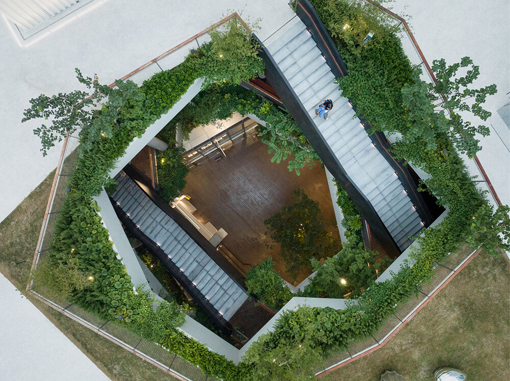 B.L.U.E. architecture studio evokes infinite circulation layers in ...