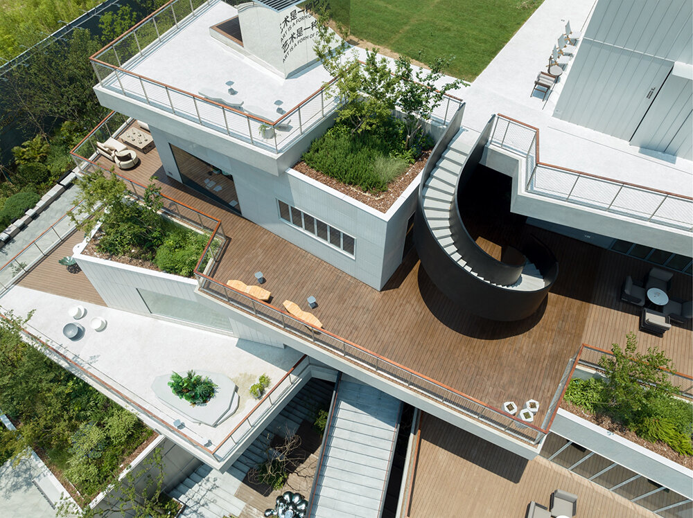 B.L.U.E. architecture studio evokes infinite circulation layers in ...