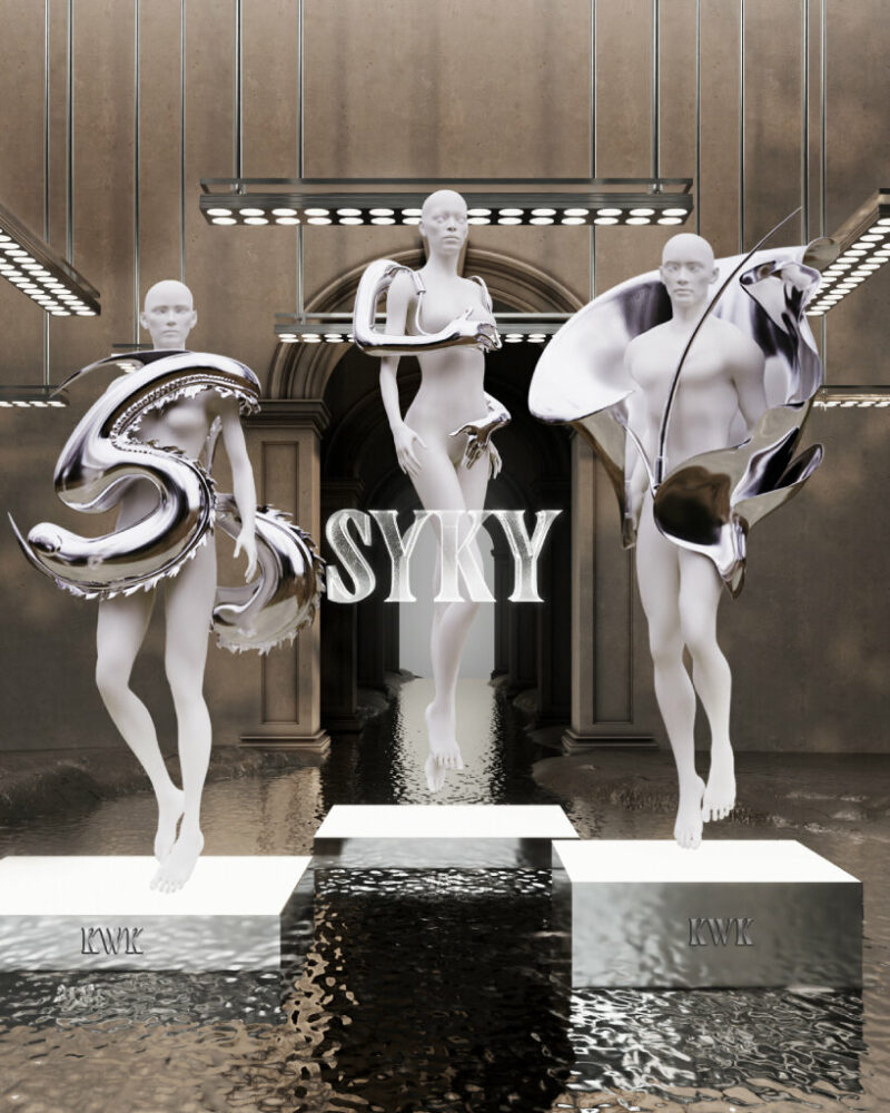 nicola formichetti brings mixed-reality 3D printed art and AI clothes to london fashion week