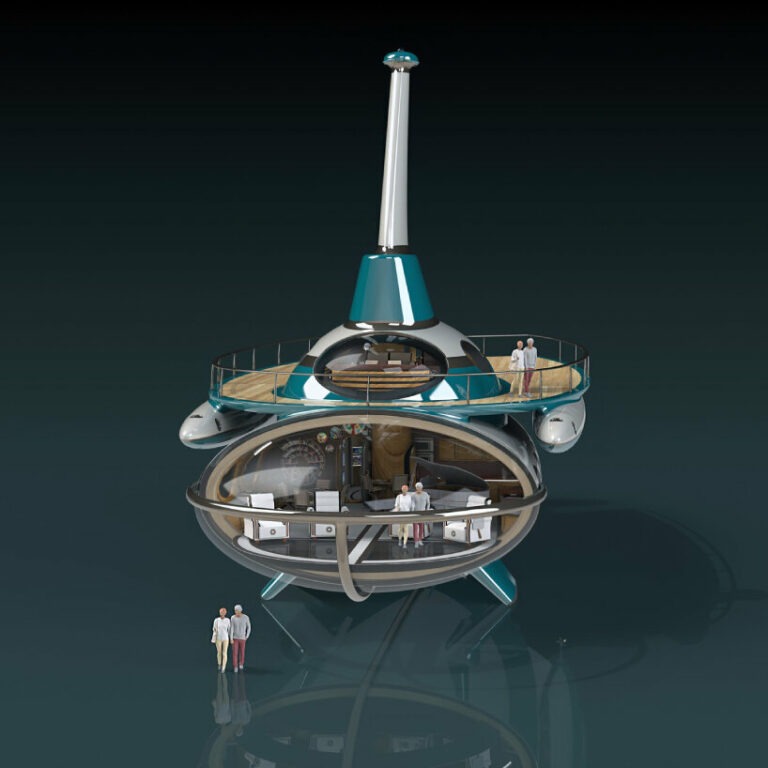 deep sea dreamer vessel plunges underwater as submarine and surfaces as ...