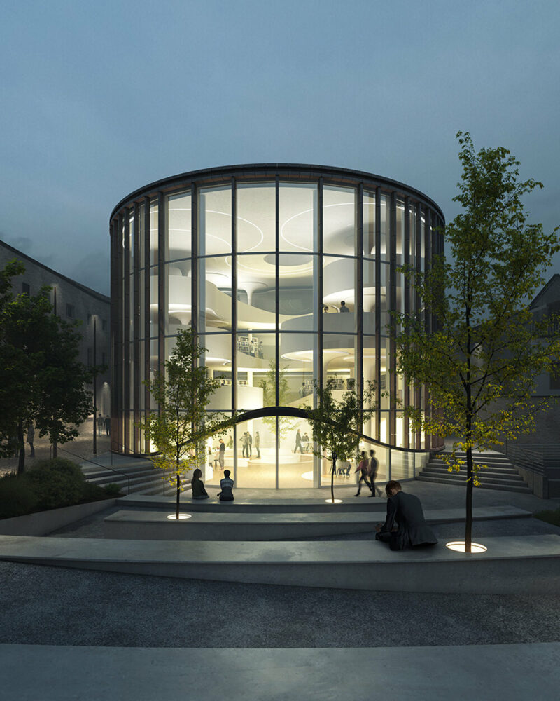 17th-century italian library to host transparent 'shrine' by mario ...