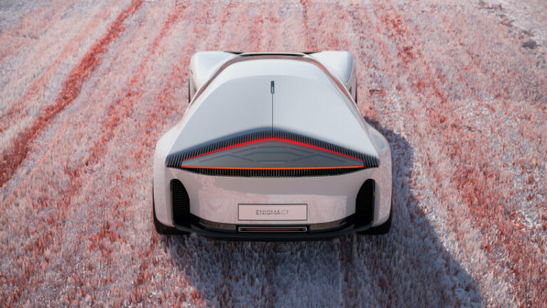 pininfarina's enigma GT, a hydrogen-powered concept car with AR