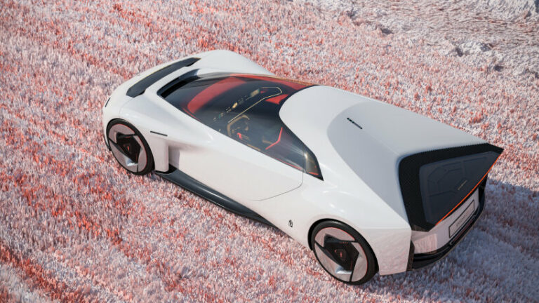 pininfarina's enigma GT, a hydrogen-powered concept car with AR