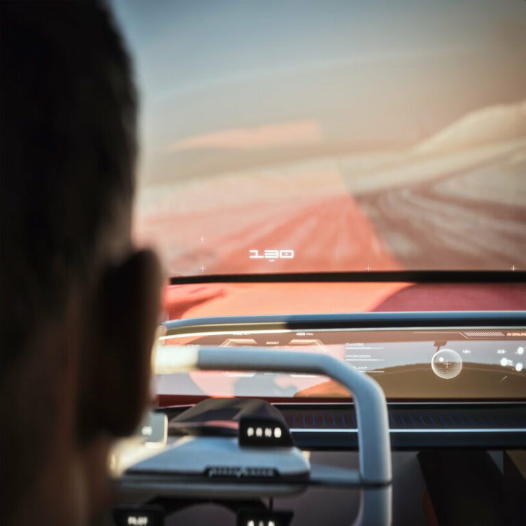 pininfarina's enigma GT, a hydrogen-powered concept car with AR