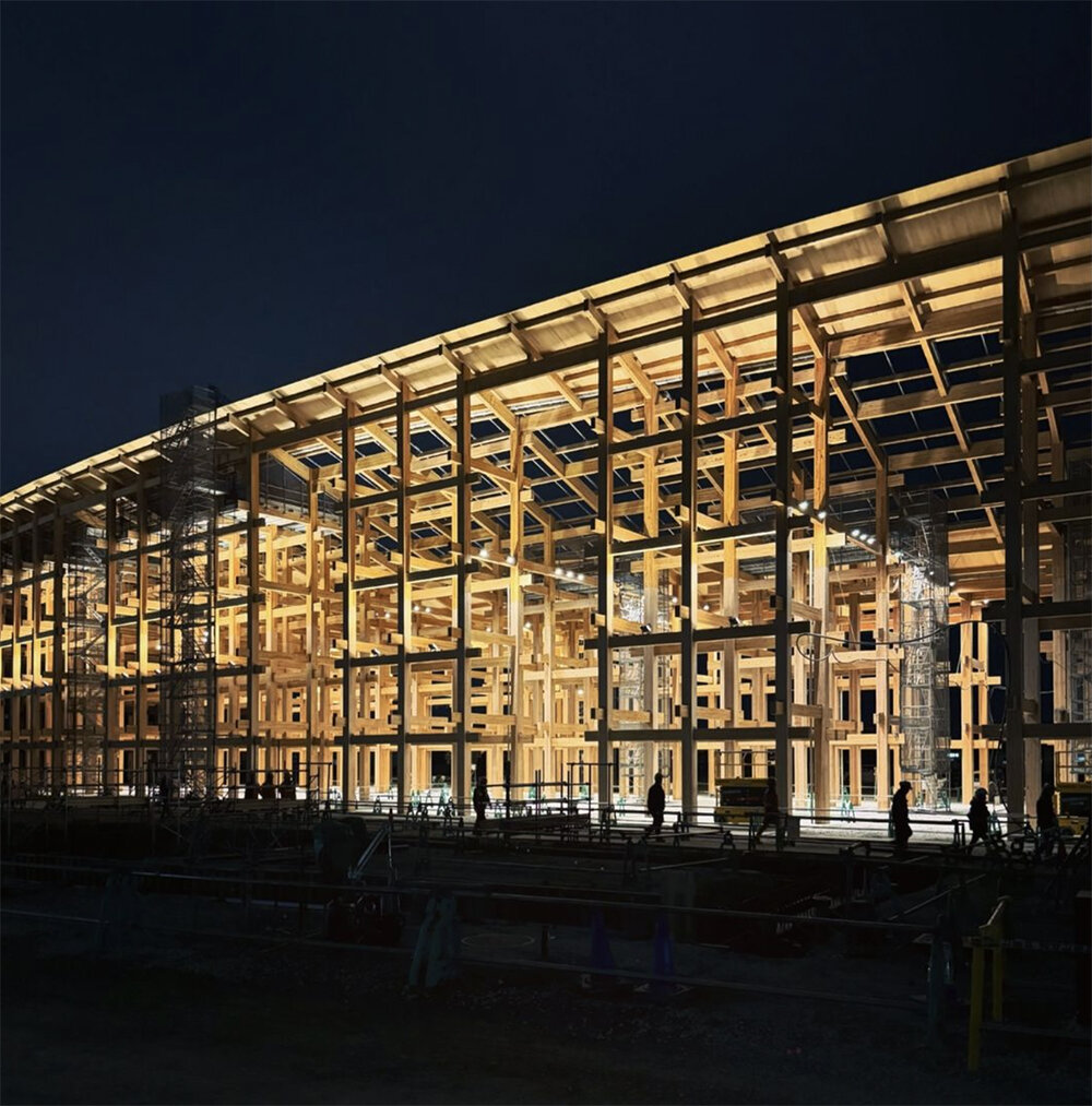 sou fujimoto shares progress of timber ring roof for expo 2025 osaka
