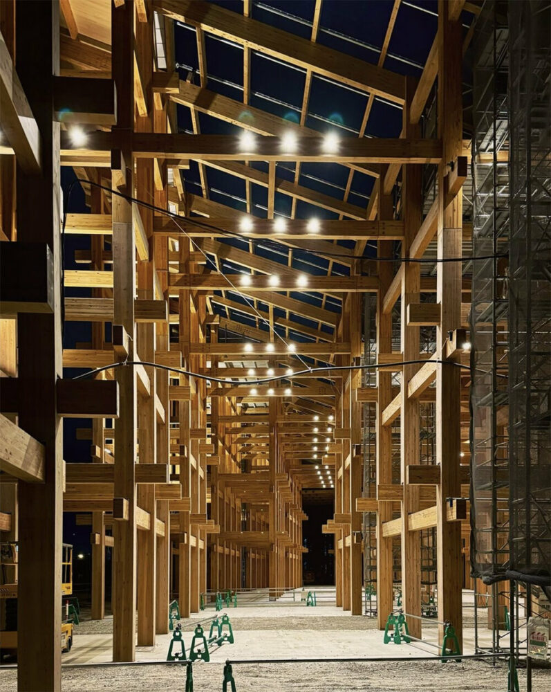 sou fujimoto shares progress of timber ring roof for expo 2025 osaka