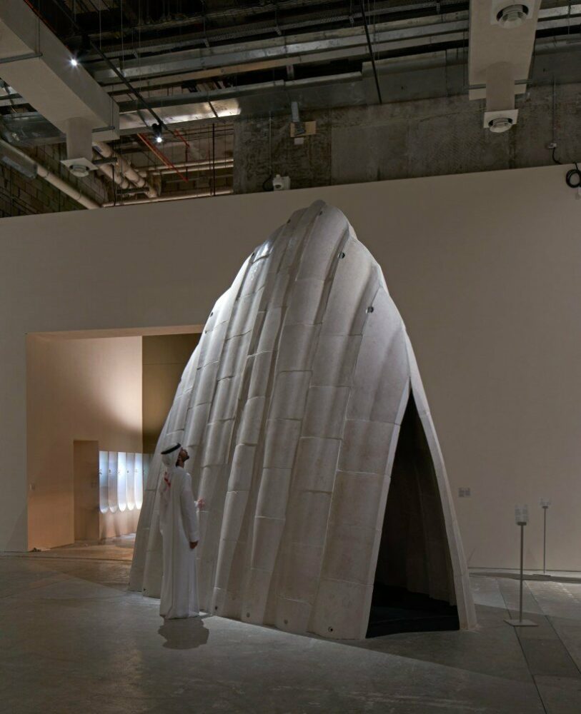 bethlehem limestone shapes AAU ANASTAS' taimat installation at design ...
