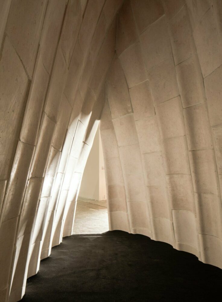 bethlehem limestone shapes AAU ANASTAS' taimat installation at design ...