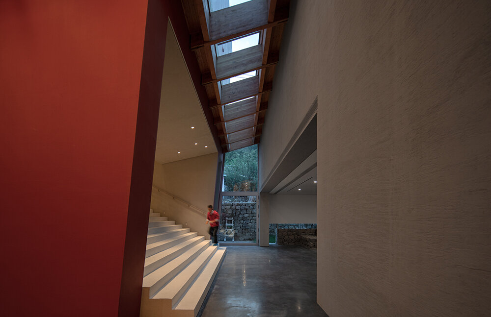 WAAAM museum's glazed yellowish tiles enliven beigou village in china