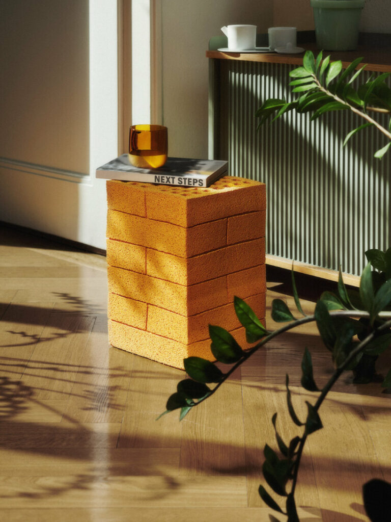 ECAL’s compressed furniture made from biodegradable sponge grows when ...