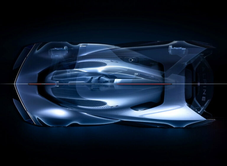 alpine's alpenglow hypercar to run on hydrogen in endurance track race ...