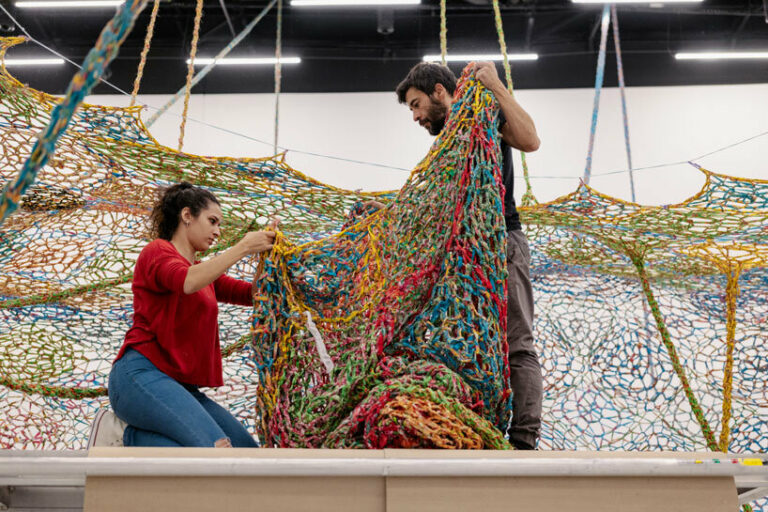 ernesto neto weaves one of his largest installations yet for expansive ...