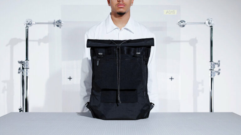 circular and recyclable FREITAG backpack is made of only one material ...