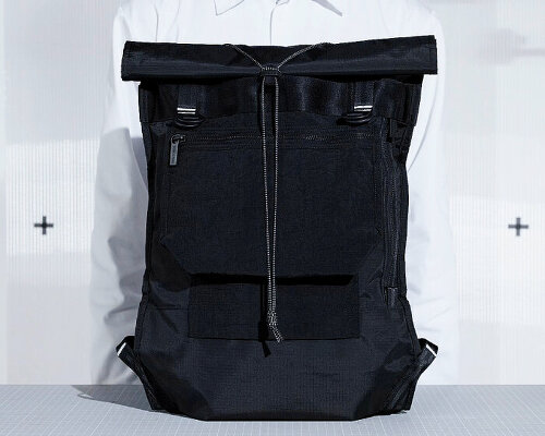 novum 3D is a 100% recyclable futuristic backpack made from mono-materials