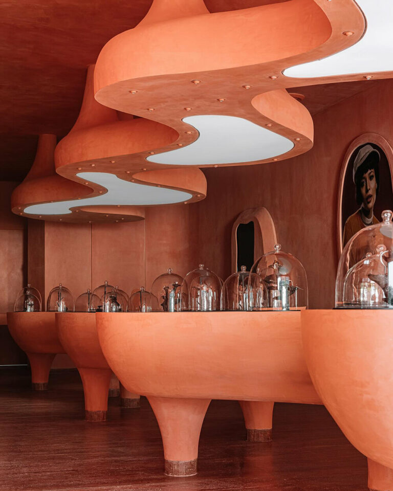 museLAB's fortune farm store is a voluptuous terracotta landscape