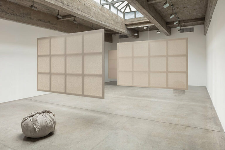 kimsooja transforms NYC gallery into landscape of shifting color