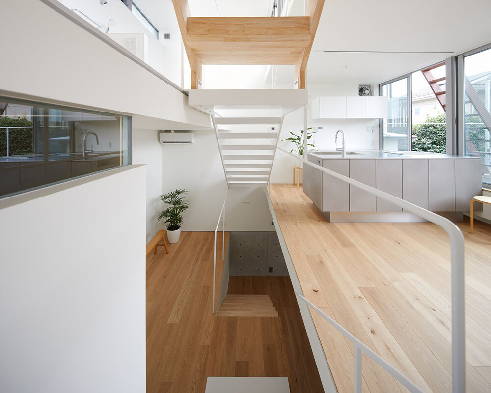 niji architects shapes step garden house as terraced decks in tokyo
