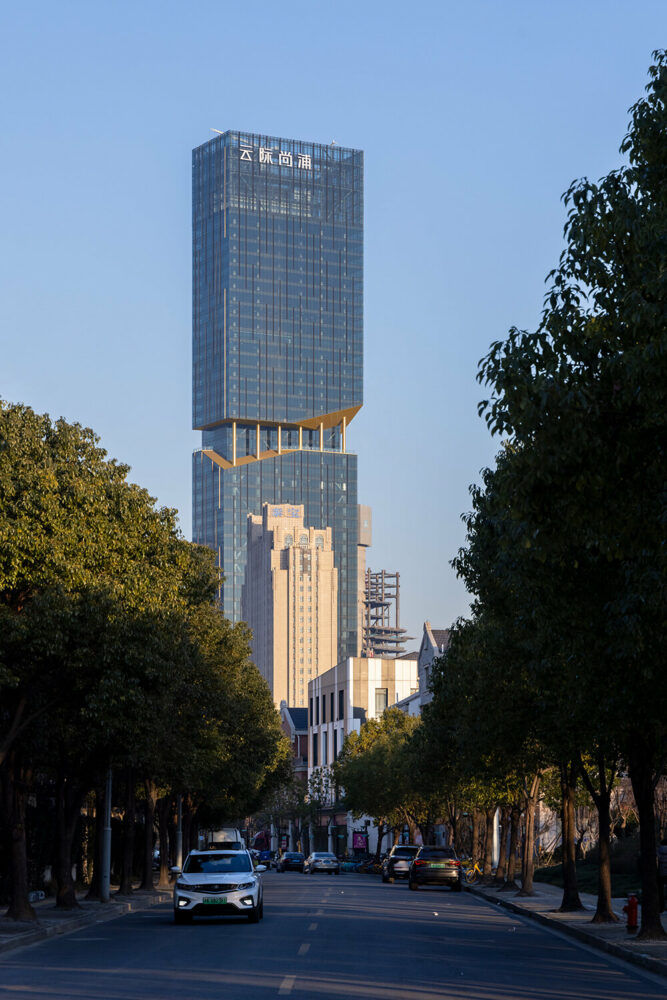 ole scheeren unveils the axiom as tallest skyscraper in shanghai's ...