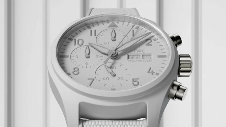 IWC's first fully luminous ceramic watch can glow in the dark for over ...