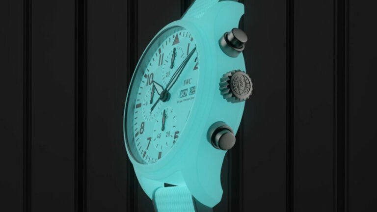 IWC's first fully luminous ceramic watch can glow in the dark for over ...