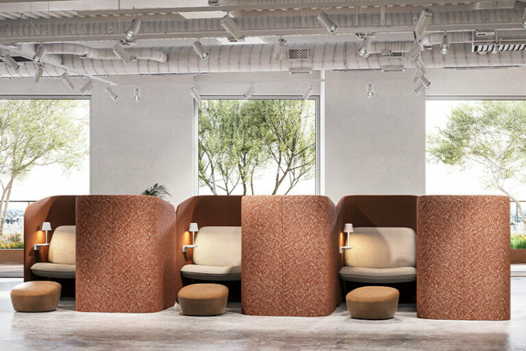 boss design introduces frida, a booth for concentration or relaxation