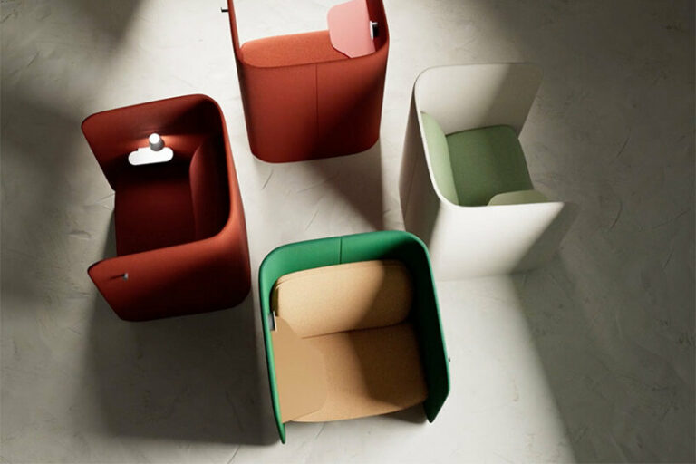 boss design introduces frida, a booth for concentration or relaxation