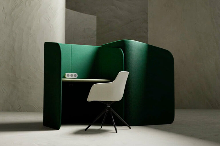 boss design introduces frida, a booth for concentration or relaxation