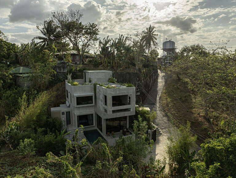 tropical brutalism: cali architects hides casa borbon in lush philippines