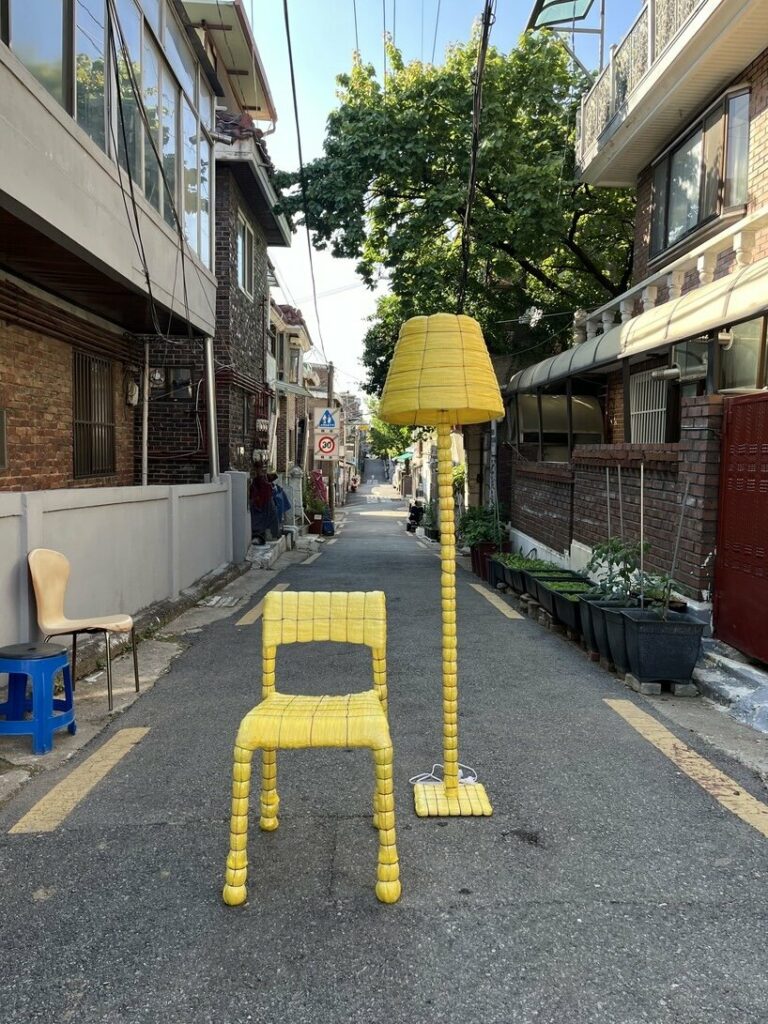 traditional korean reed broom becomes yellow woven furniture in do hyun ...